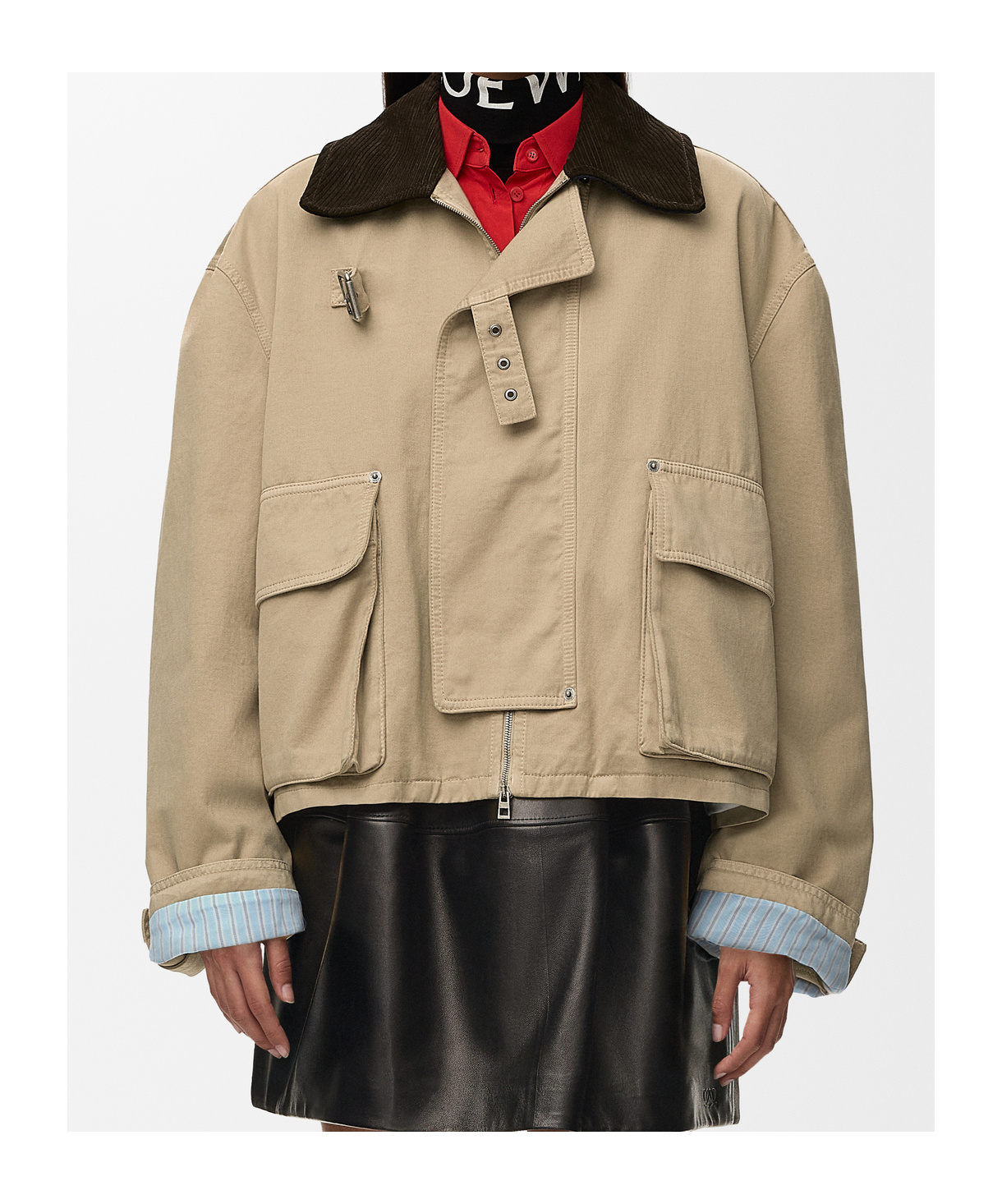 LOEWE Loewe Buckled Cropped Jacket